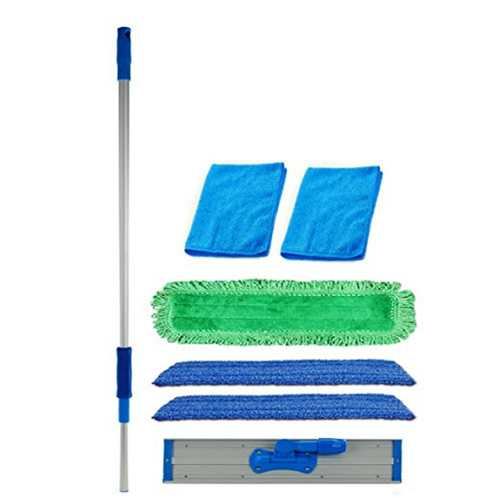 Real Clean 24 inch Commercial Microfiber Mop Kit - Walmart.com ...