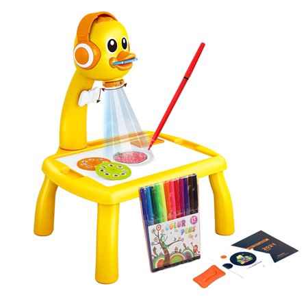 Guardoinrt LED Projector Battery Operated Drawing Writing Board Kids ...