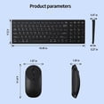PYYAN-Wireless Bluetooth Rechargeable Keyboard and Mouse Combo ...