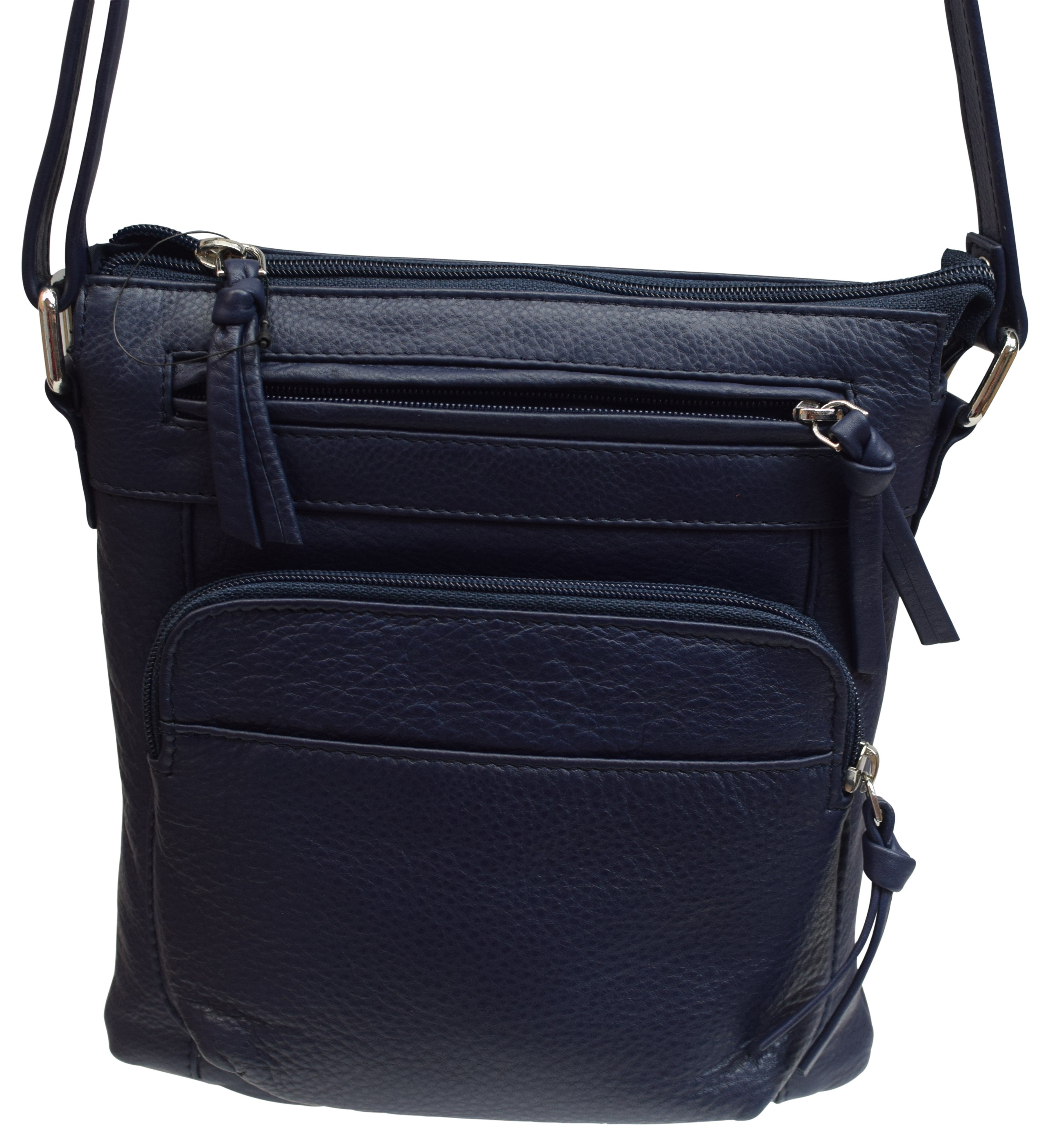 Women's Premium Genuine Leather Organizer Purse Ladies Crossbody ...