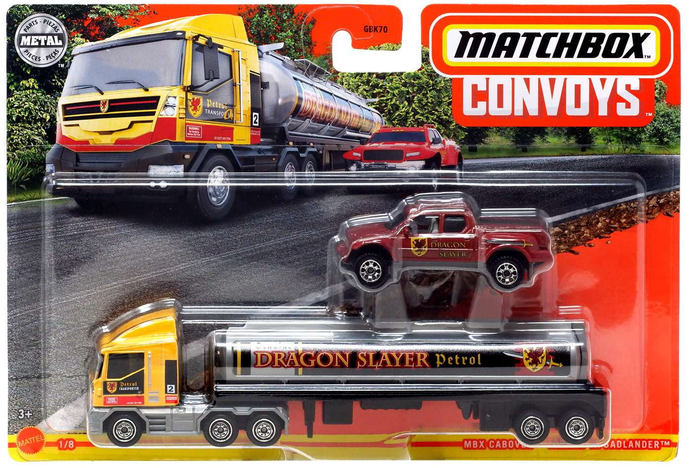 Matchbox Convoys MBX Cabover Tanker & Badlander Diecast Vehicle ...