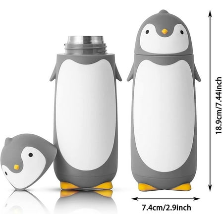 Penguin Stainless Steel Vacuum Thermos Travel Mug Tea Water Bottle ...