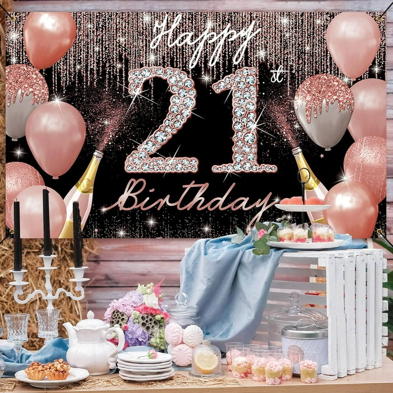 Happy 21st Birthday Backgrounds Happy 21st Birthday Banner Backdrop
