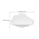 LEORX 1pc No Drill Wooden Cloud Shelf Floating Wall Baffle for Home ...