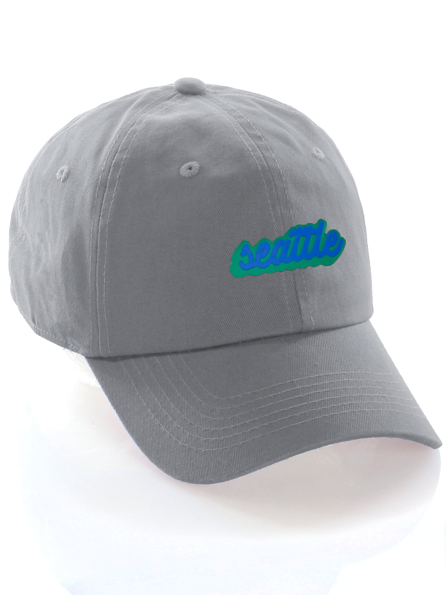 Classic Unstructured USA Cities Baseball Dad Hat 3D Raised PVC Letters ...