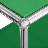 Raffle Pinker Freestanding Storage Cabinets 2-Layer Metal Cabinets with ...