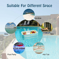 Glory Patio Rattan Woven Floating Serving Tray Table and Bar for Pool ...