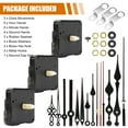 TSV 3pcs Quartz Clock Movement Kit, Silent Mechanism, Long Shaft, Fits ...