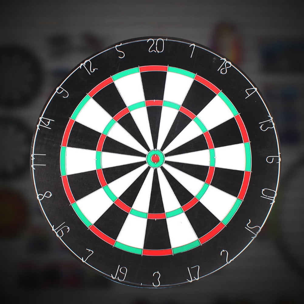 Edtara Professional Dartboard Double Sided Dart Board With Darts Set Fitness Equipment 17 Inch