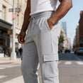 Bnwani Mens Pants Casual Outdoor with Multi Pockets Waffle Mens Cargo ...