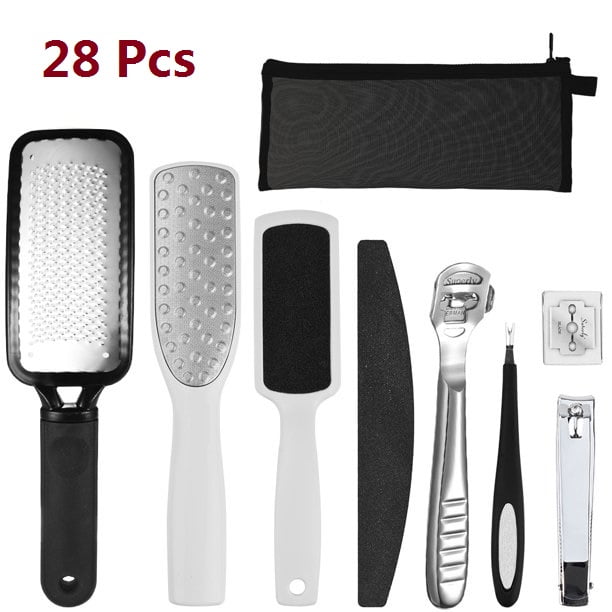 Buy PRETTY SEE 28 Pcs Pedicure Kit Foot File Callus Remover for ...