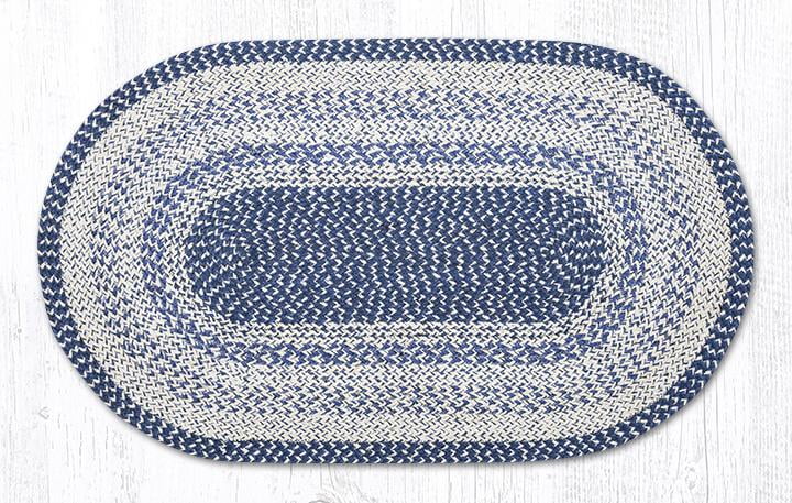 Earth Rugs ITC-13 Blue In The City Oval Rug 27" x 45" - Walmart.com