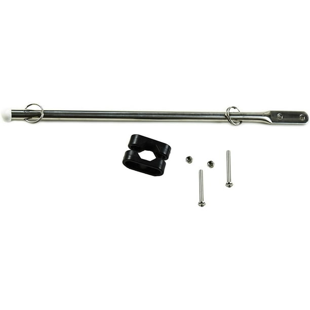 MARINE CITY 304 Stainless Steel Flag Pole for Boat Yacht (Can clamp 7/8 ...