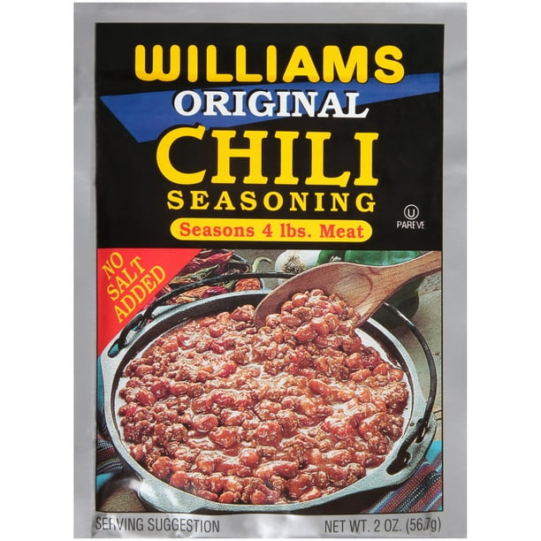 Williams Original Chili Seasoning 2 oz. Packet - Walmart.com