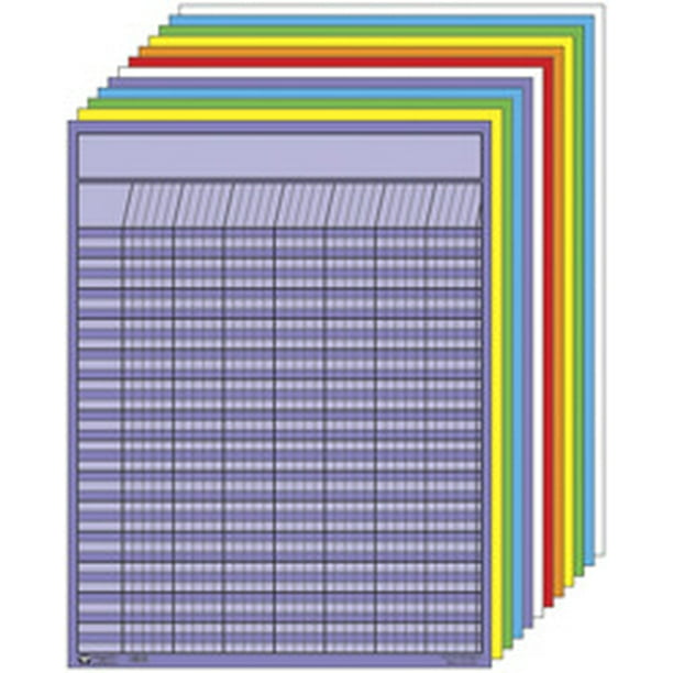 Creative Shapes Etc Large Vertical Incentive Chart Set, Assorted Color ...