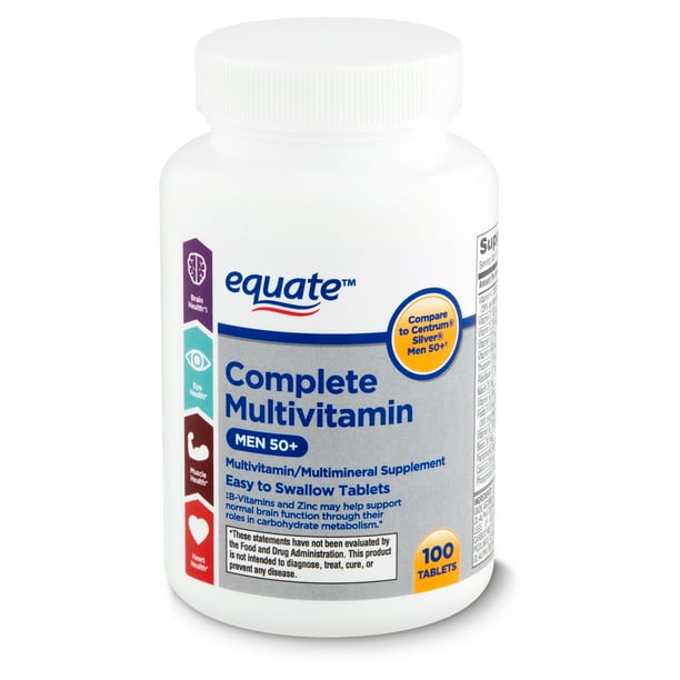 Equate Complete Multivitamin Multimineral Supplement Men 50 100