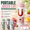 Portable Wireless Blender, 650ml Rechargeable Personal Blender with ...