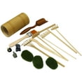 Mini Bamboo Zen Garden Rake Tool Tabletop Japanese Meditation Rock Sand ...