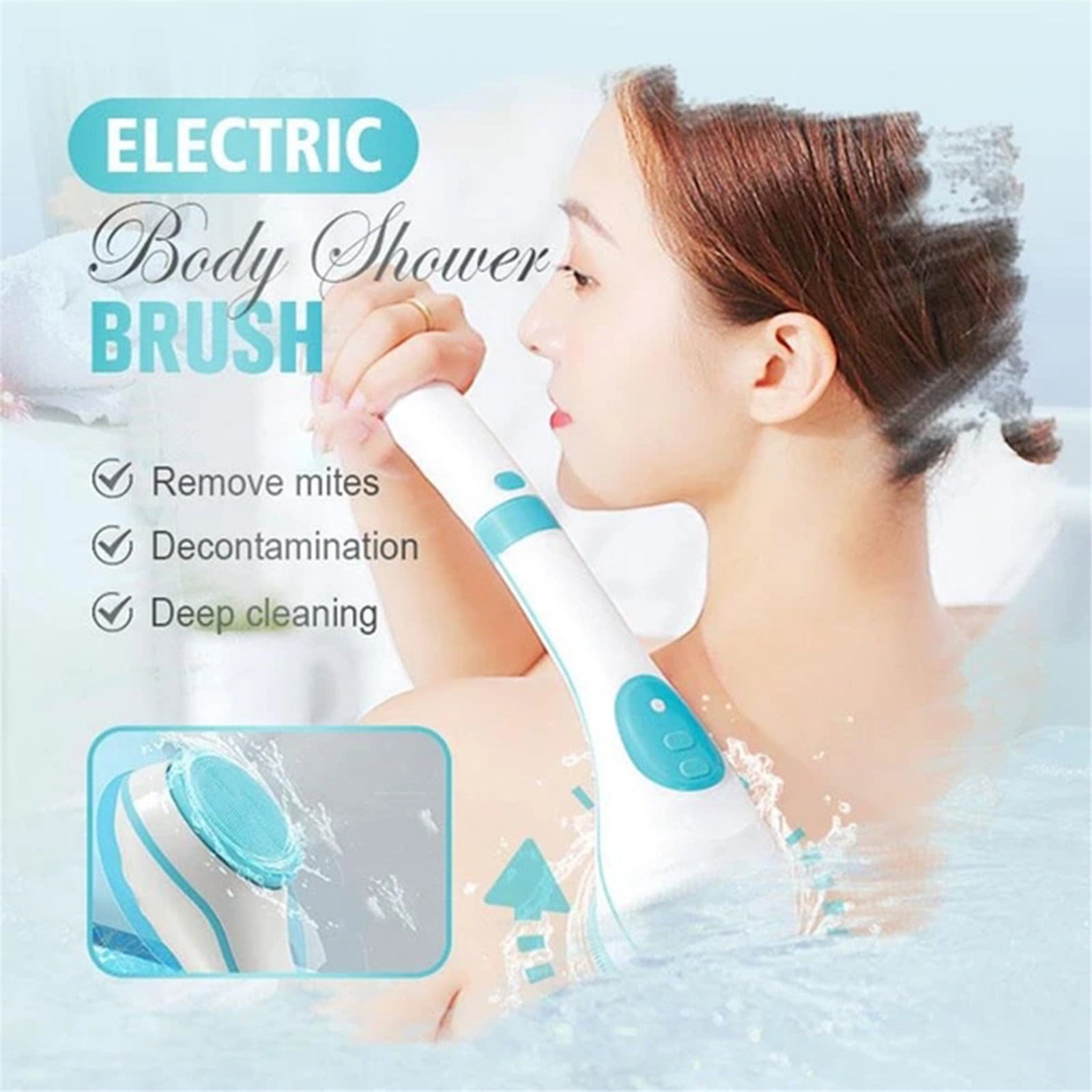 Click here for Pstuiky Electric Body Shower Brush Handheld Plasti... prices