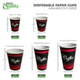 20 oz Extra Large Paper Cups - Classic Durable Disposable Paper Cups ...