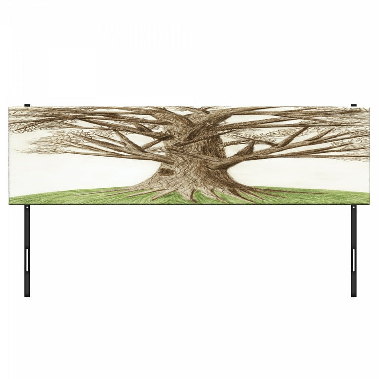 Metal Tree Branch Headboards Farmhouse Metal Platform Bed Frame With