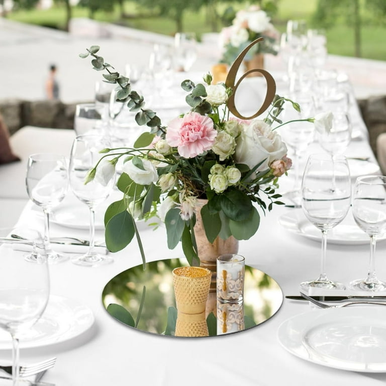 Mirror Plates For Centerpieces Coo Drill 8" Square Mirrors For