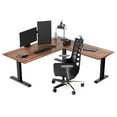 Desky Zero Hardwood L-Shape Office Desk - Saman / 60 X 30 X 62 X 20 ...
