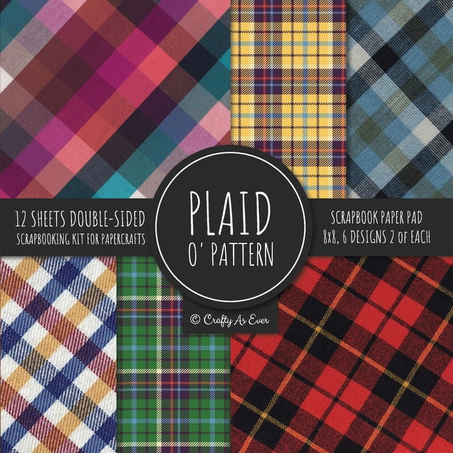 Plaid O' Pattern Scrapbook Paper Pad 8x8 Scrapbooking Kit for ...