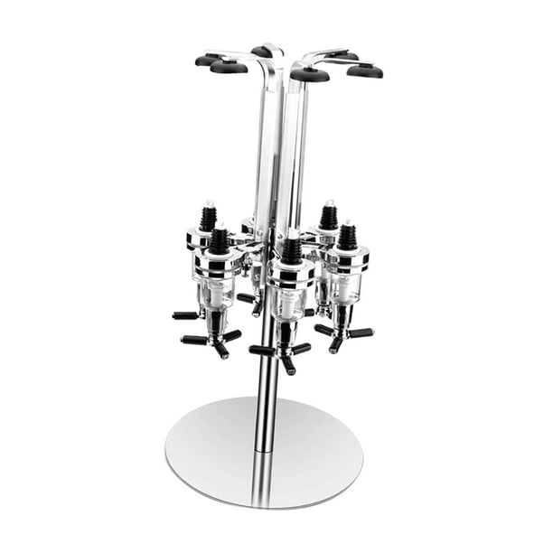 Rotary 6 Bottle Dispenser, Drinks Dispenser Rack Jet Revolving Bottle ...