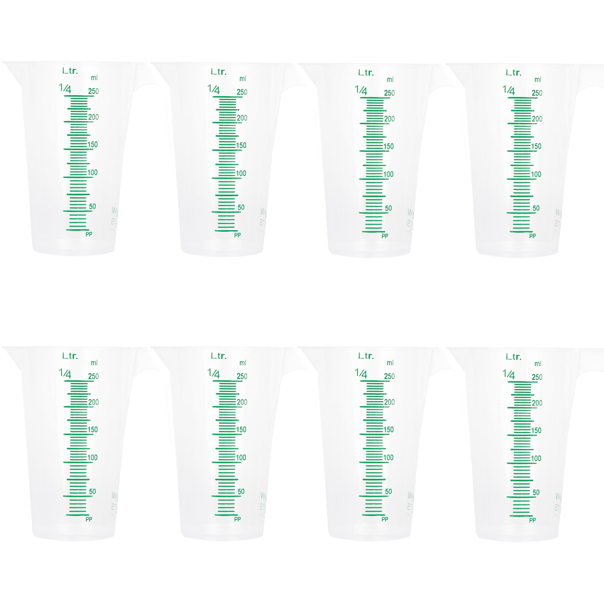 GROWDOTS 250ml Measure Pitcher Food Grade Plastic Graduated Measuring ...