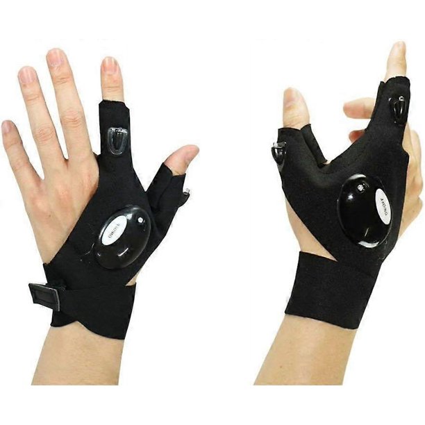 Guantes con linterna LED, guantes con linterna LED sin dedos, regalos ...