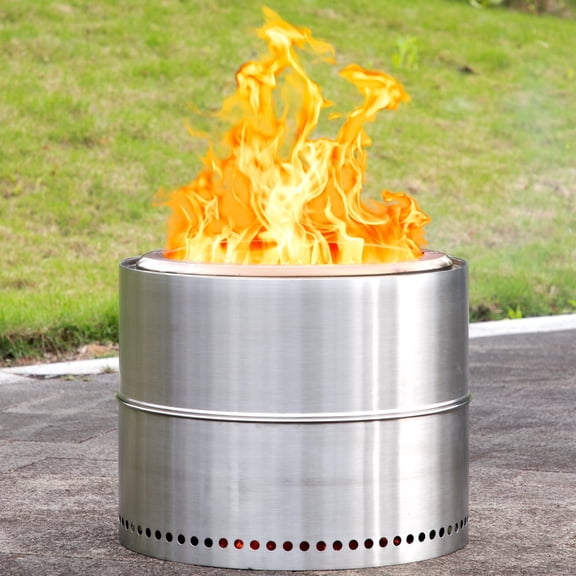 Solo Stove Yukon 2.0 with Stand, Smokeless Fire Pit | Portable Wood ...