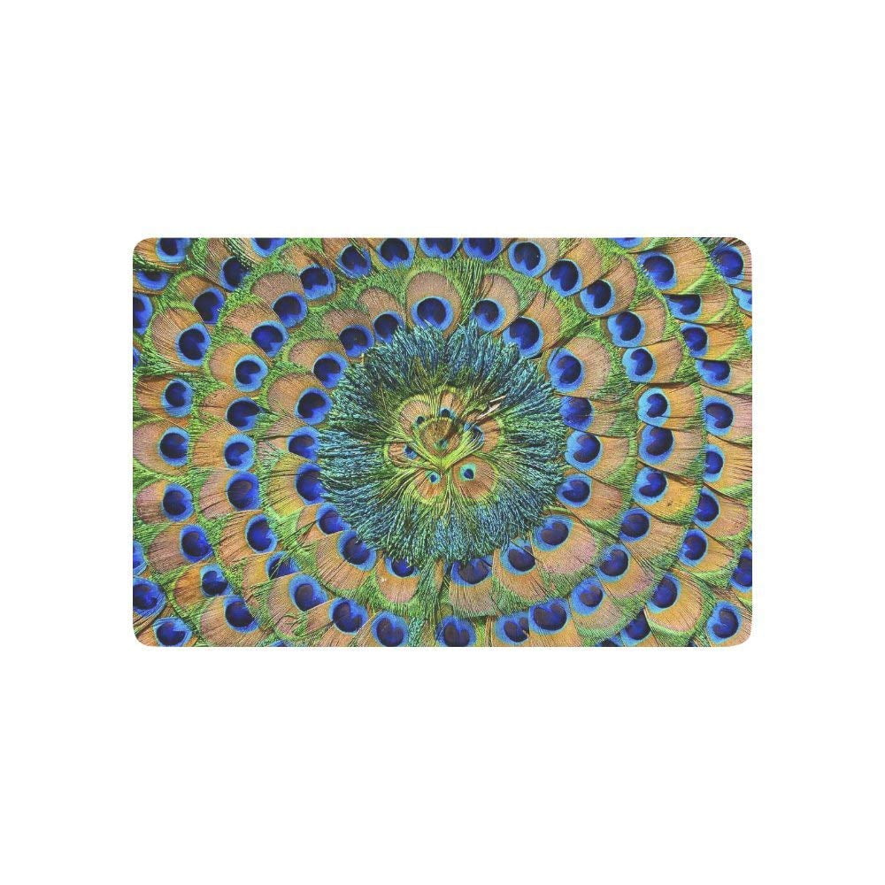 CADecor Animal Door Mat Home Decor, Beautiful Peacock Feathers Indoor ...