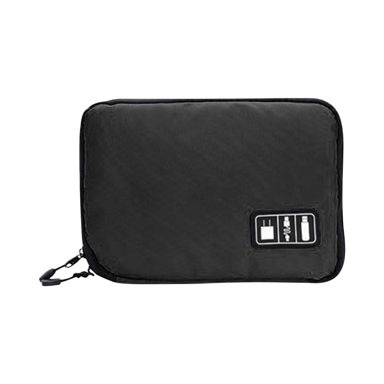 VerPetridure Data Cable Storage Bag Black Digital Bag Multi-function ...