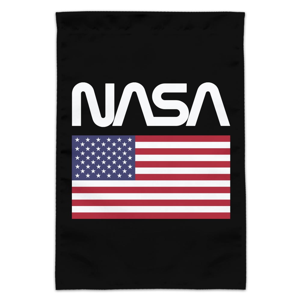NASA Official Worm Logo United States USA Flag Garden Yard Flag ...