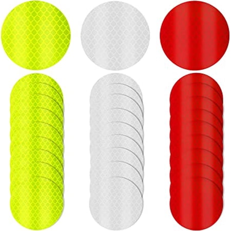 30 pieces of car warning reflective stickers (circular), safety ...