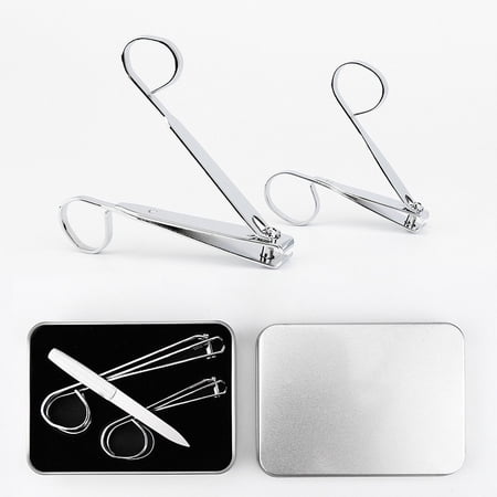 Nail Scissors, EZ Grip Nail Scissors Set, Carbon Steel Nail and Toenail ...