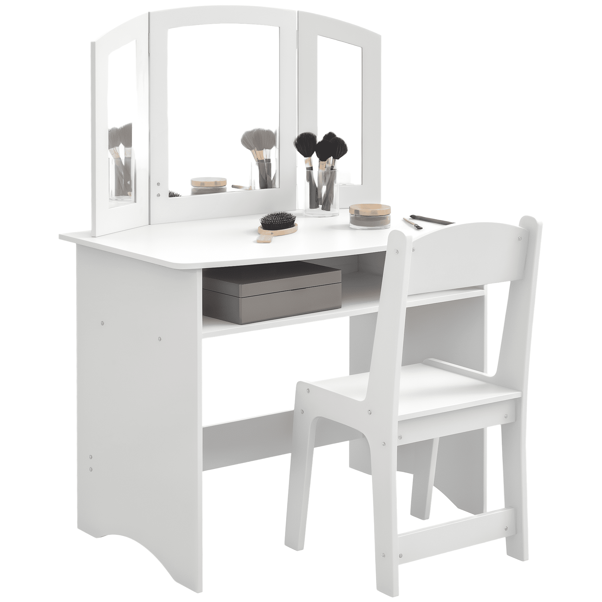 Click here for Qaba Kids Vanity Set  Makeup Dressing Table Preten... prices