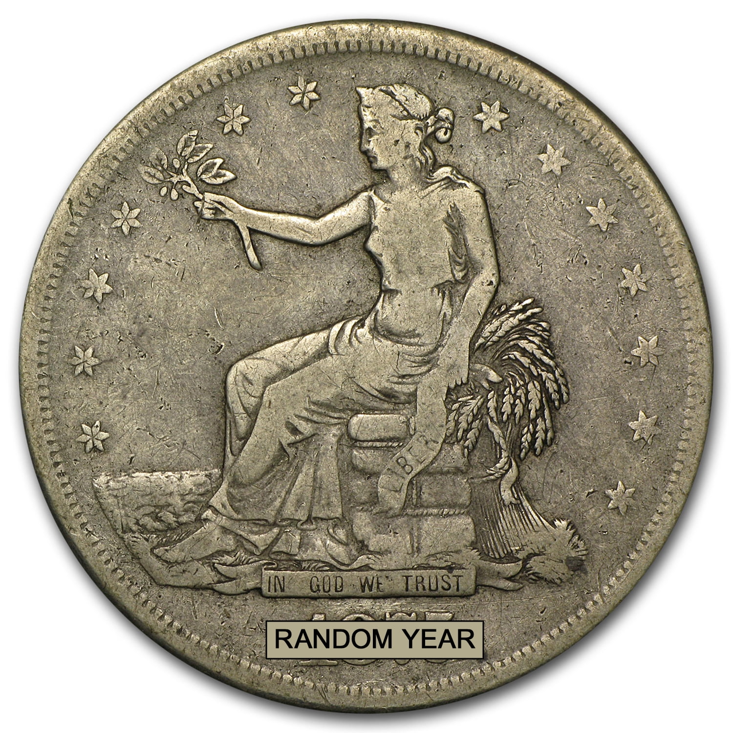 1873-1878 Trade Dollar Fine - Walmart.com