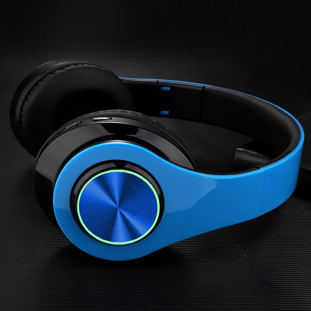 Luminous Wireless Headset 5.0 Bass Foldable Stereo Headphones Gaming ...