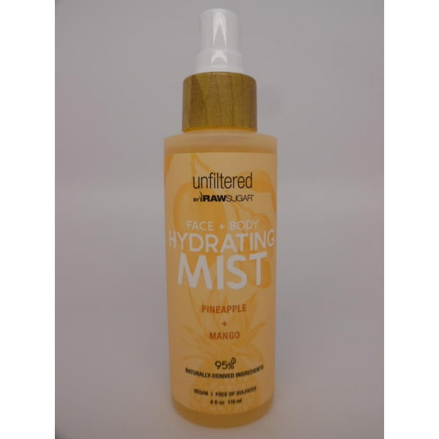 Unfiltered By Raw Sugar Pineapple + Mango Face & Body Hydrating Mist ...