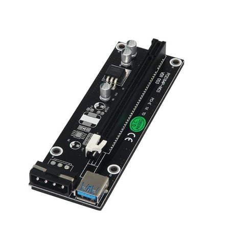 Electronicheart PCI-E Riser Board 1x to 16x 4pin PCI-E riser card ...