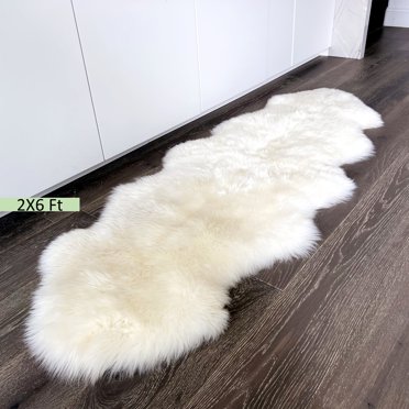 Genuine Sheepskin Rug Extra Soft Natural Pelt Champagne , Single Pelt 2 ...