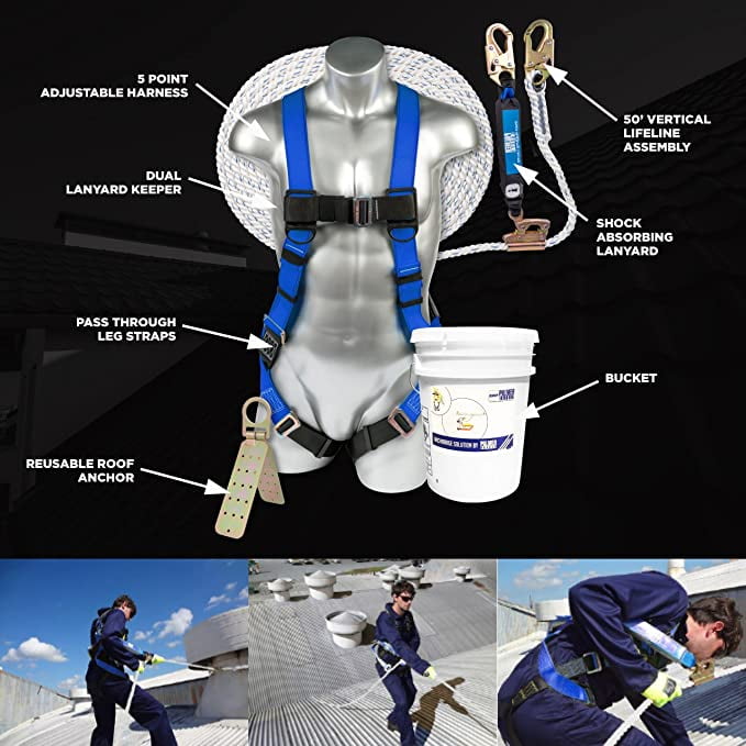 Palmer Safety Fall Protection Roofing Bucket Kit at Bernice Astle blog