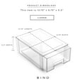 Bino Stackable Storage Drawers Large Clear The Crate Collection