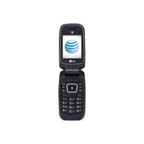 AT&T PREPAID LG B470 Flip Cell, 256MB Prepaid Smartphone, Black ...