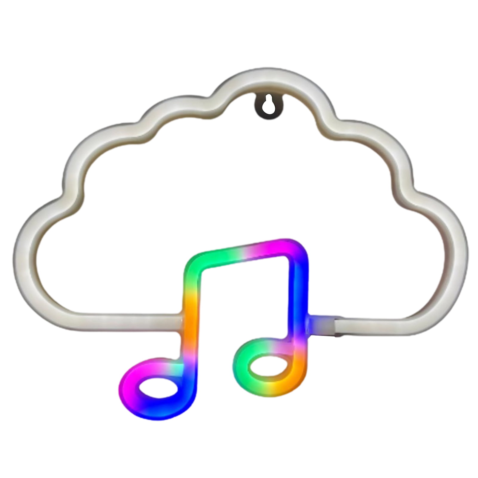 Hesroicy Neon Sign Light Battery Powered Creative Shape Flicker Free 3D ...