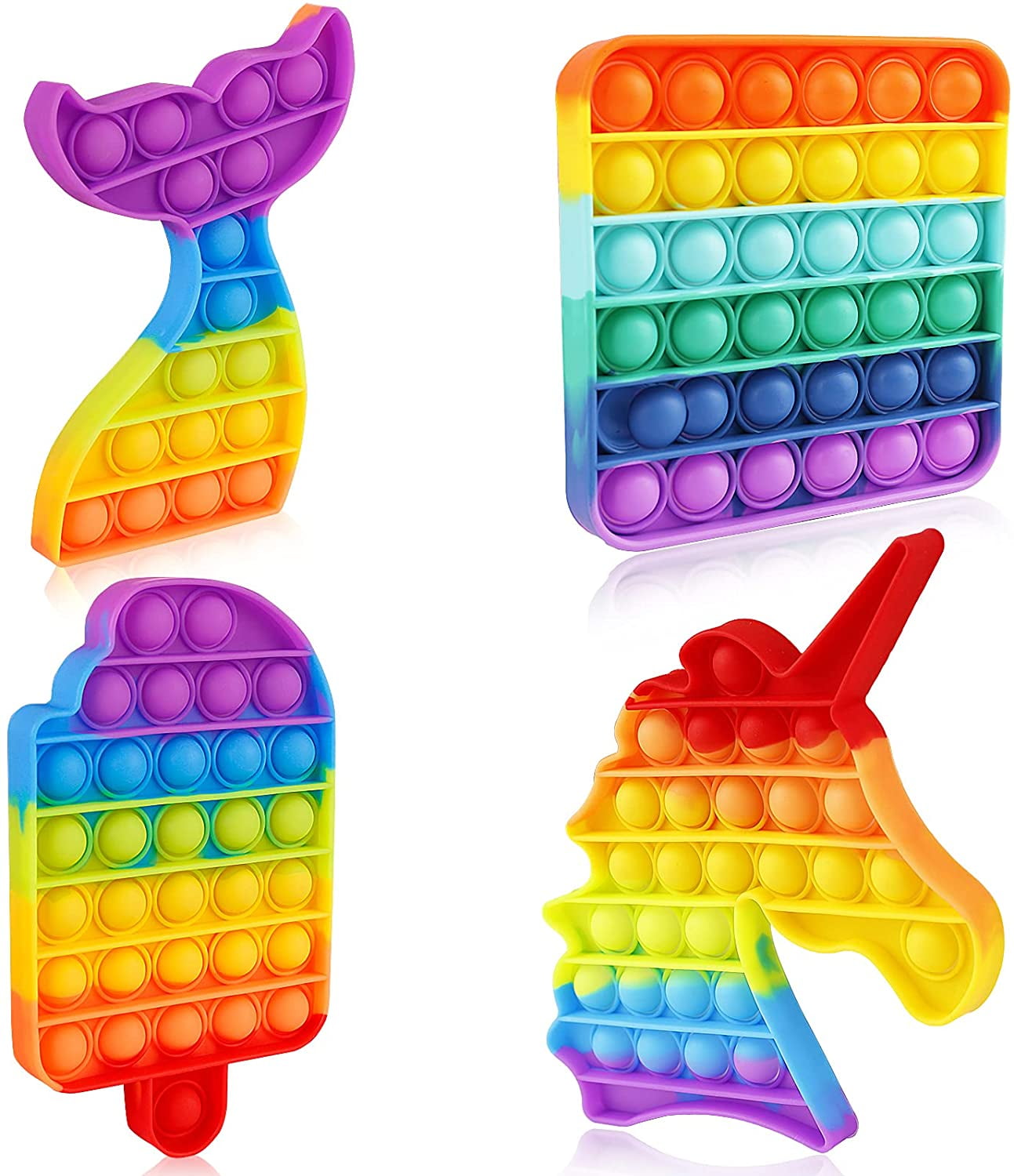 Big Push It Pop Bubble Fidget Sensory Rainbow Robot Huge Gaint Large ...