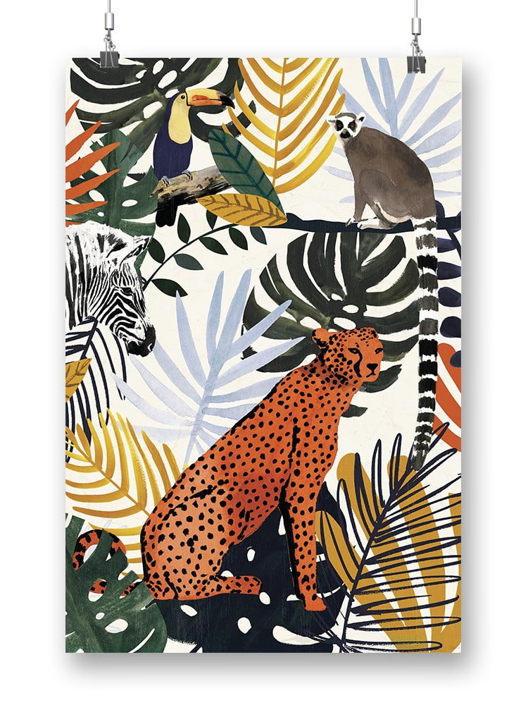 Jungle Jumble Collection B. Poster - Victoria Borges Designs, - Walmart.com