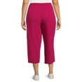 Terra And Sky Womens Plus Size Pull On French Terry Cloth Capris 22” Inseam